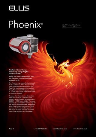 Ellis Patents Cable Cleats - Catalogue | PDF
