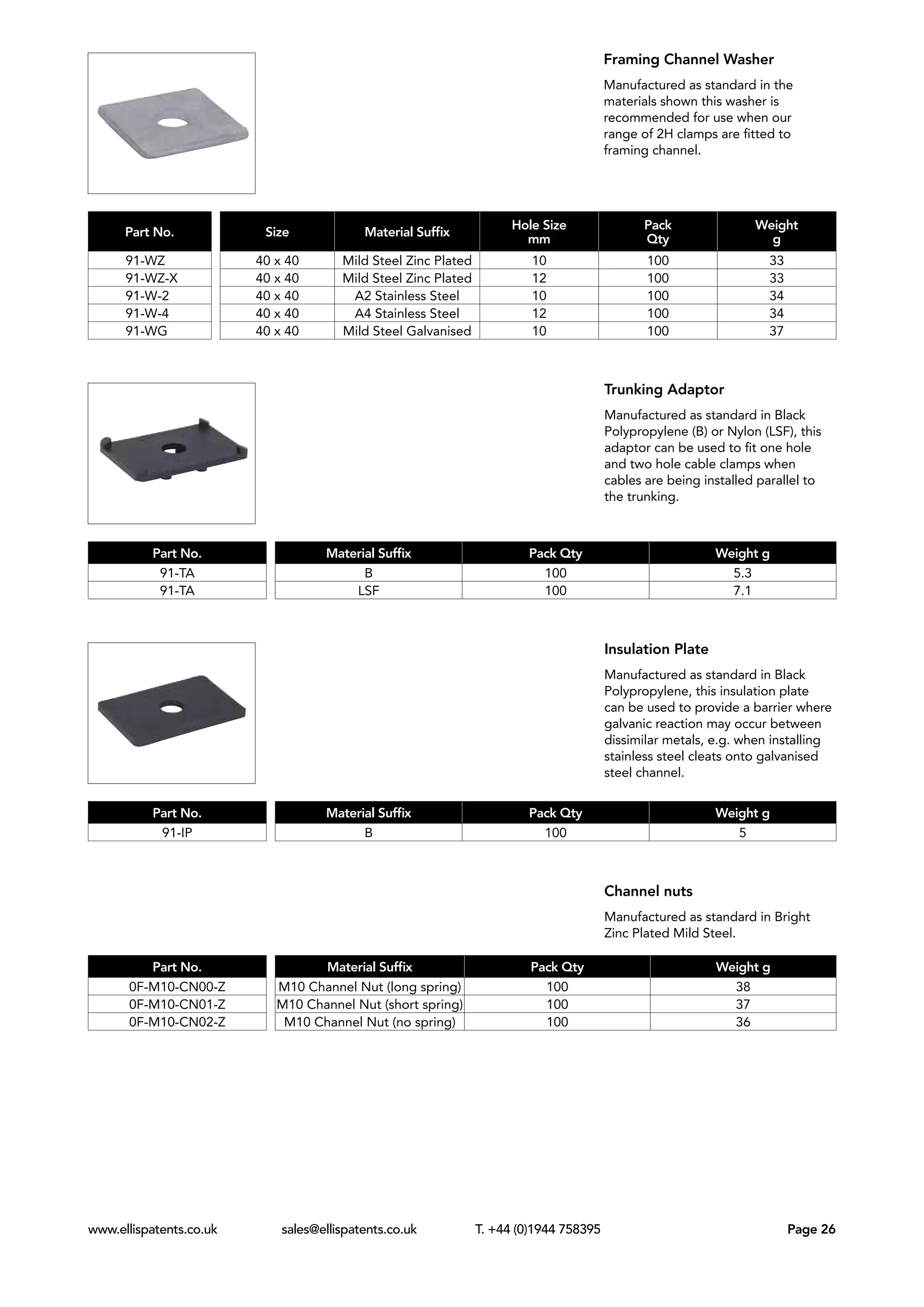 Ellis Patents Cable Cleats - General Catalogue | PDF | Sports Equipment ...