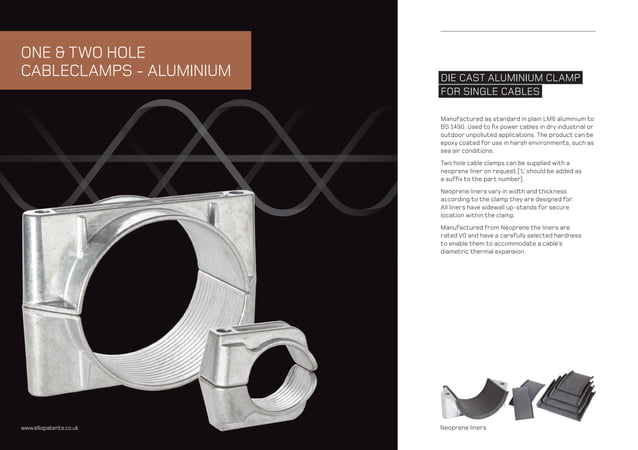 Ellis Patents Cable Cleats, Clamps & Hangers - Catalogue | PDF