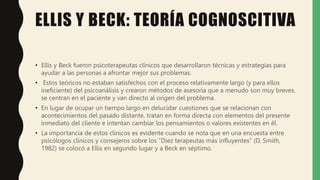 Ellis Y Beck Cognitivismo Pptx Teorias Del Aprendizaje Pptx