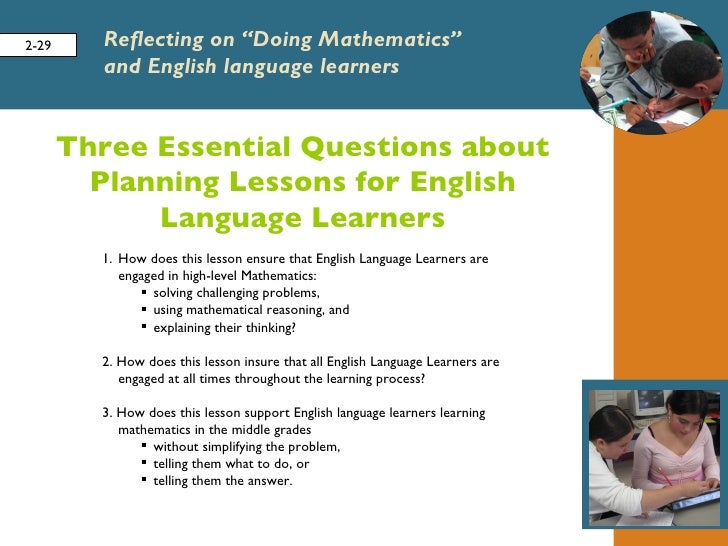 Mathematics for ELL Students Workshop 2 Presentation