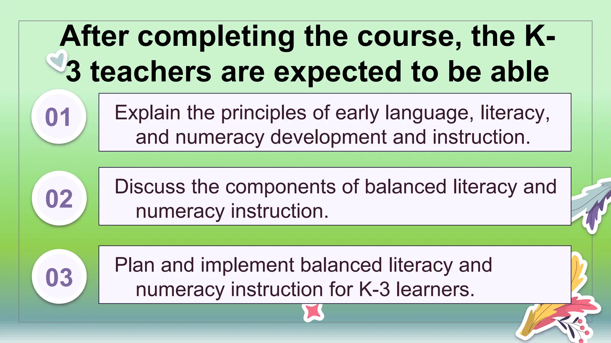 Early Language Literacy and Numeracy Power Point Presentation for ...