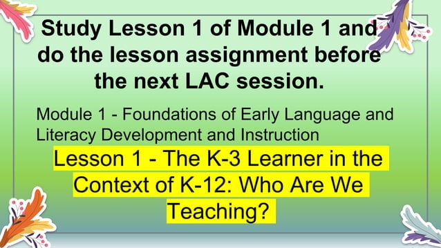ELLN GETTING STARTED.pptx | Education industry | Industries