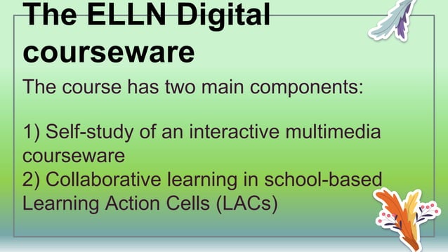 ELLN GETTING STARTED.pptx | Education industry | Industries