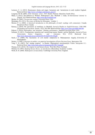 A Survey of Human Wickedness in Shakespeares Macbeth | PDF