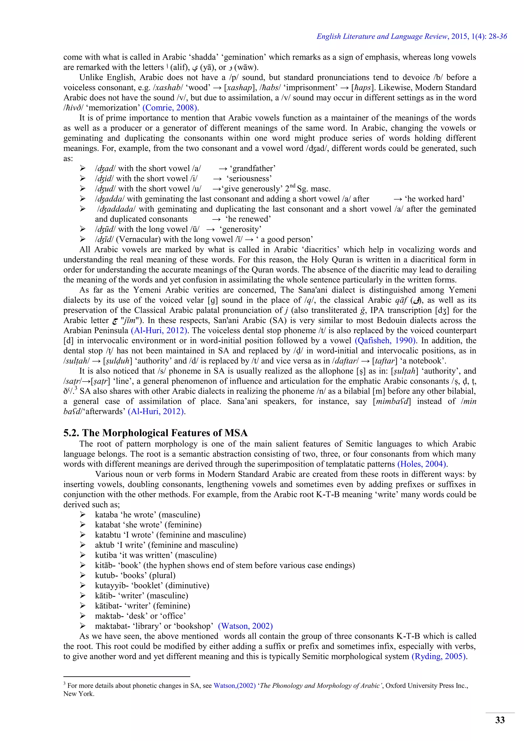 Arabic Language: Historic and Sociolinguistic Characteristics | PDF