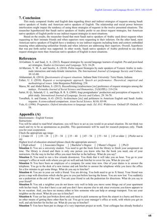 Directness and Indirectness of Speech Acts in Requests among American ...