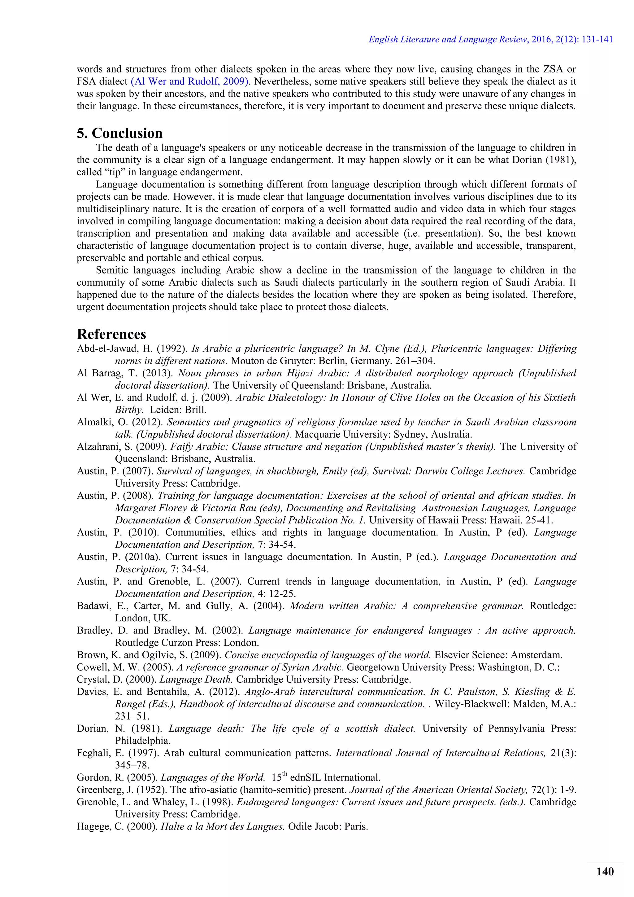 Saudi Dialects: Are They Endangered? | PDF