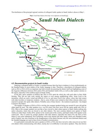 Saudi Dialects: Are They Endangered? | PDF