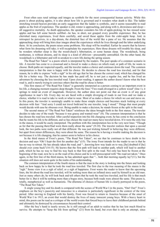 Dignified Portrayal of Common Men?s Issues in Frost?s Poetry | PDF