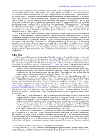 Goethe?s and Lu Xun?s Views on Retranslation | PDF