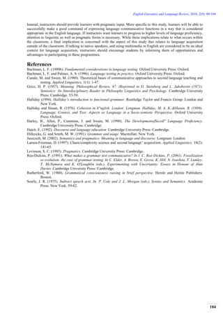 Assessing the Ability of Sudanese English Learners when Using Grammatical Structures ...