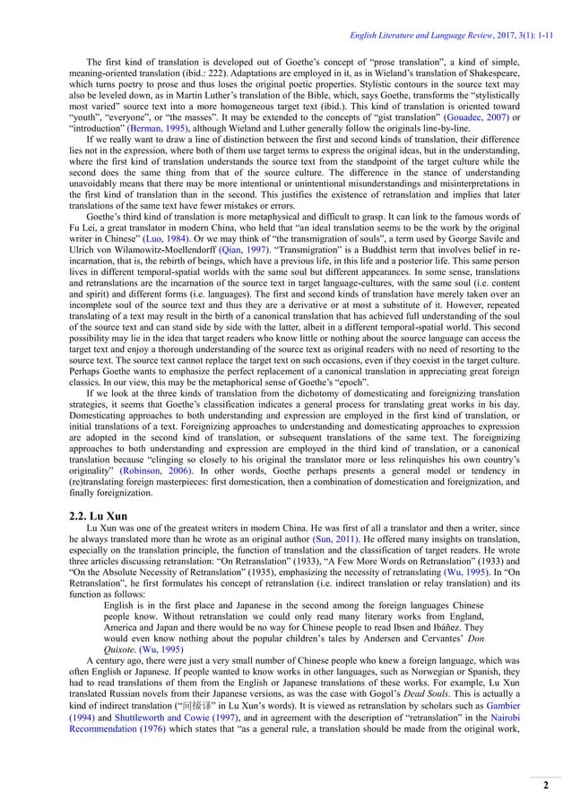 Retranslation Theories: A Critical Perspective | PDF