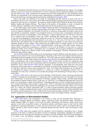 Retranslation Theories: A Critical Perspective | PDF