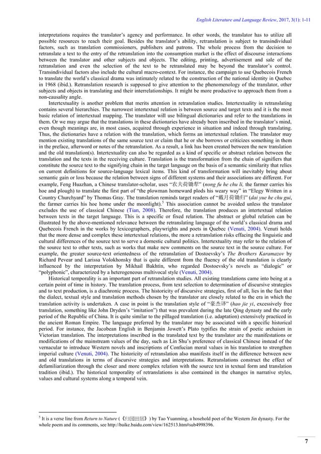 Retranslation Theories: A Critical Perspective | PDF