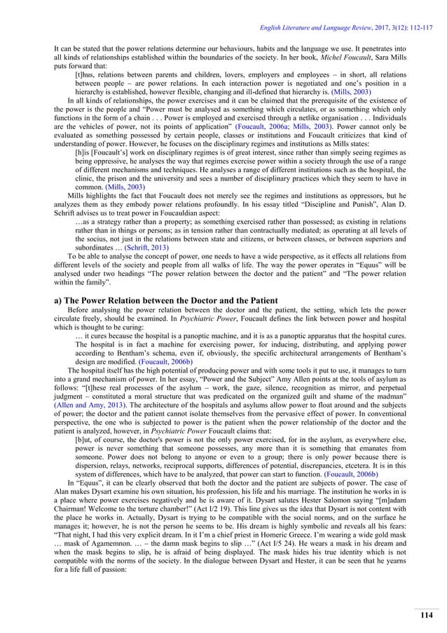 A Foucauldian Reading of Peter Shaffer?s Equus | PDF