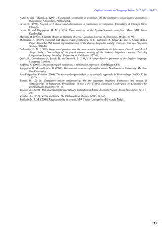 Unergativity in Embosi | PDF