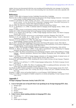 Lowering Foreign Language Anxiety through Technology: A Case of Iranian EFL Sophomore Students ...