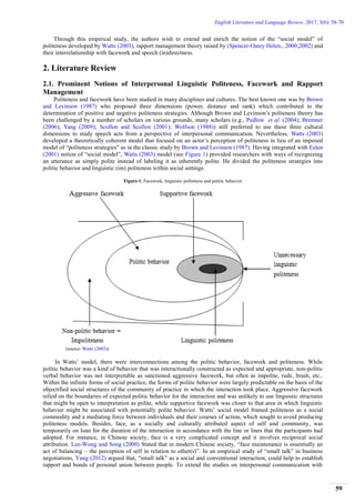 ?Being Direct or Indirect?? Politeness, Facework and Rapport ...