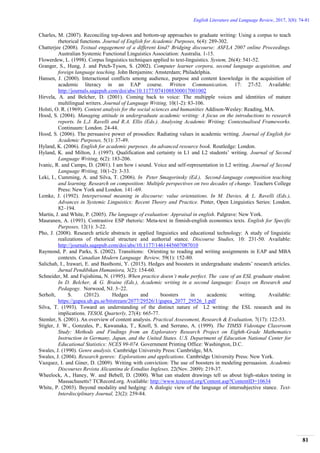 Assessing EFL Learner,s Authorial Stance in Academic Writing: A Case of Out Theses and ...