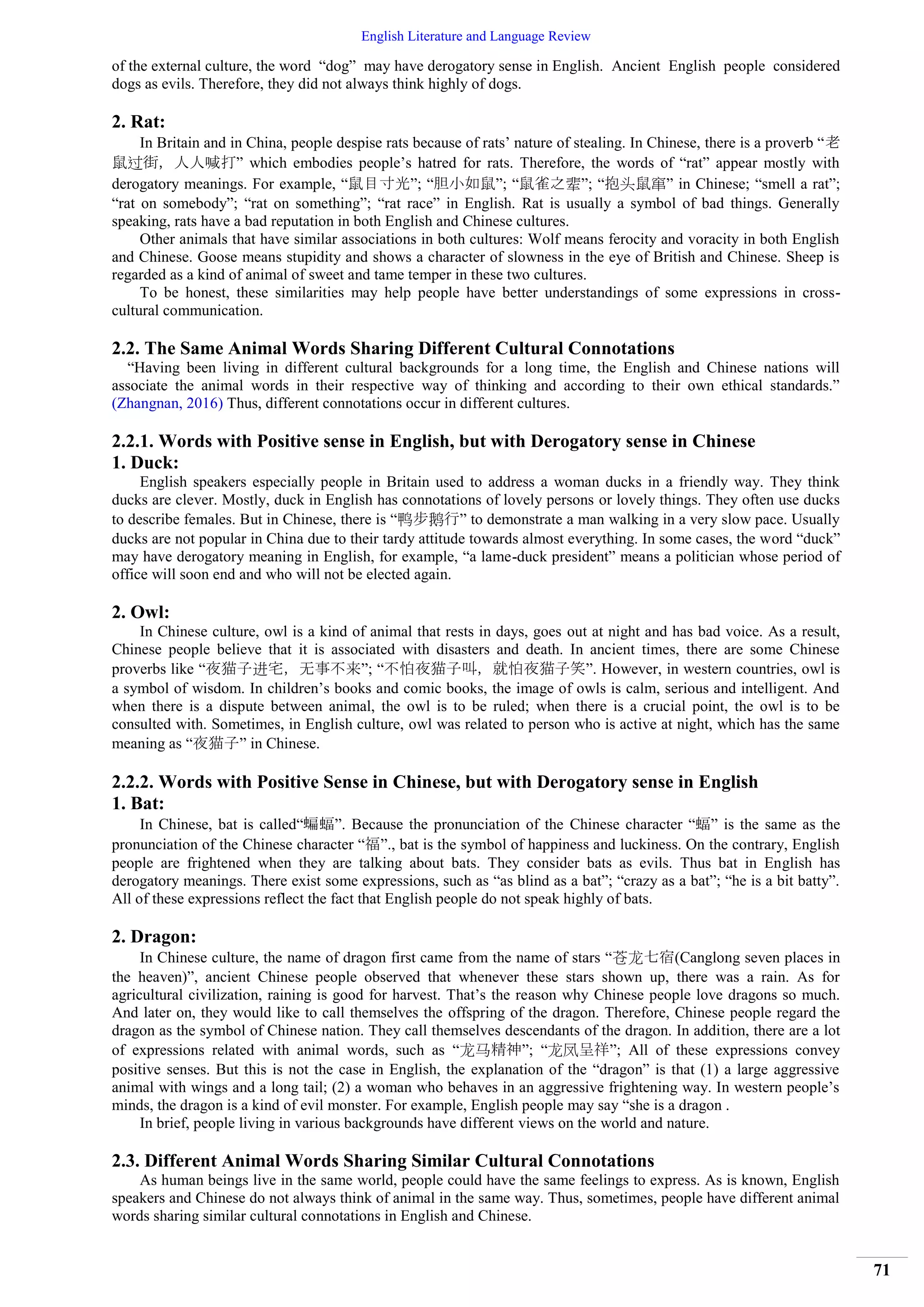 A Comparative Analysis of Cultural Connotations of English-Chinese ...