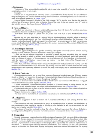 Delineating the Language Features of War Speeches | PDF