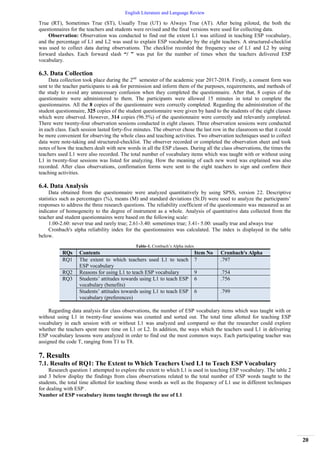 The Use of First Language in Teaching ESP Vocabulary to Engineering Students at a Technical ...