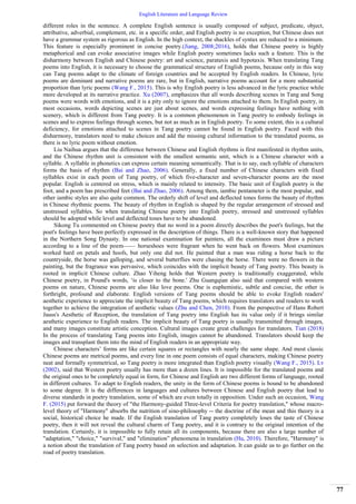 The English Translation of Tang Poetry Based on Cultural Self ...