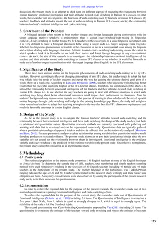 Correlation Between Emotional Intelligence and Code Switching ...