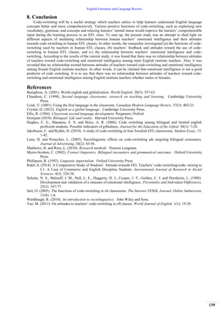 Correlation Between Emotional Intelligence and Code Switching ...