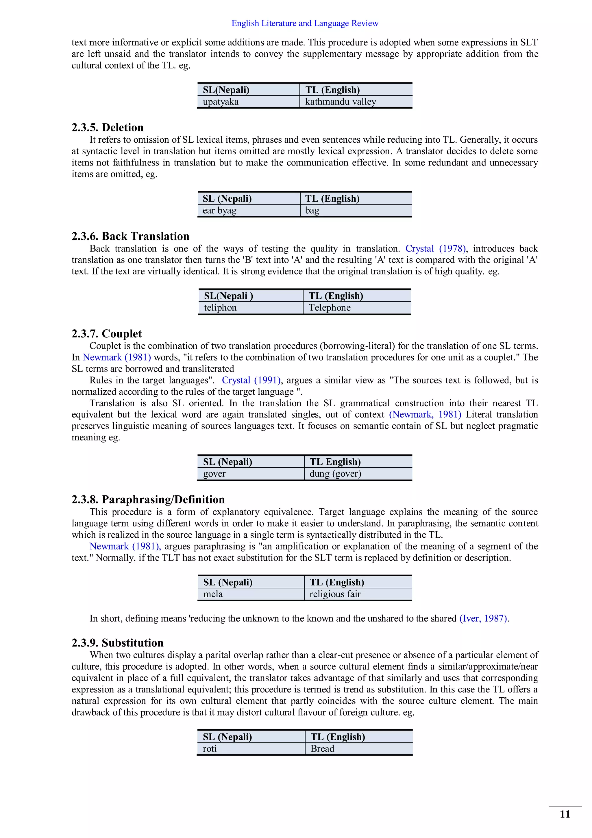 Cultural Terms in Translation: Techniques and Gaps | PDF
