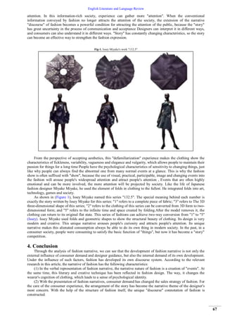 "Discourse" of Creation: A Narrative Analysis of Fashion | PDF