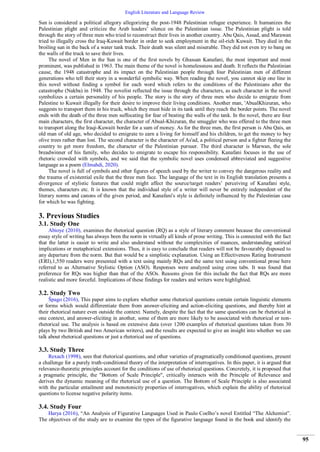 Stylistic Use of Structural Meaning in Kanafani's Men in the Sun | PDF