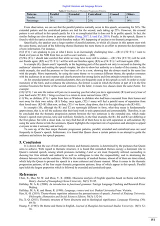 Analysis of the Thematic Structure and Thematic Progression Patterns of ...