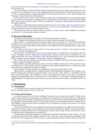 The Impact of Error Analysis and Feedback in English Second Language ...