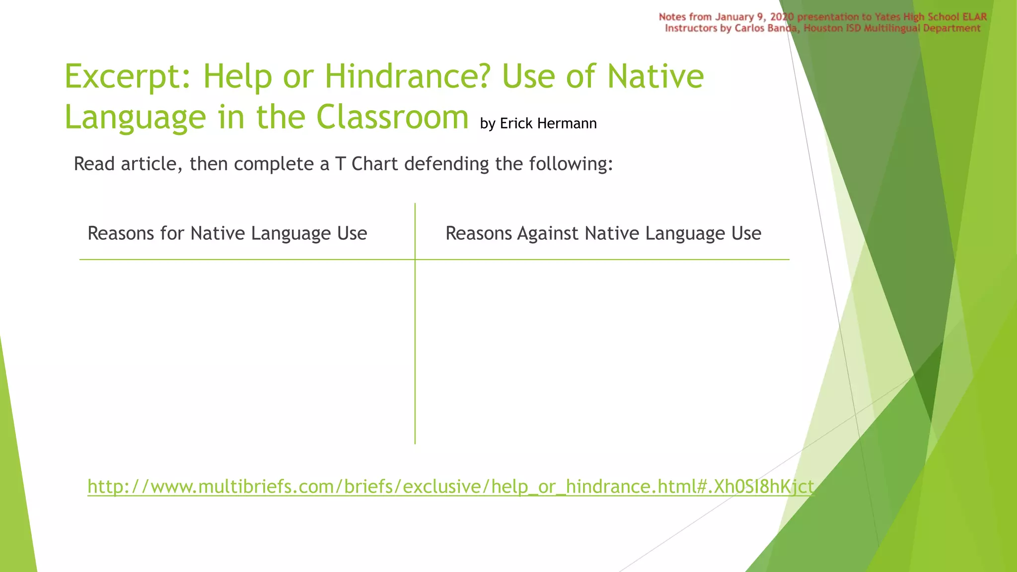 Ells sheltered instruction_notes | PPTX