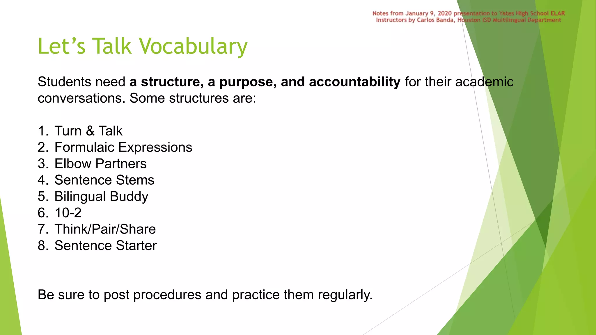 Ells sheltered instruction_notes | PPTX