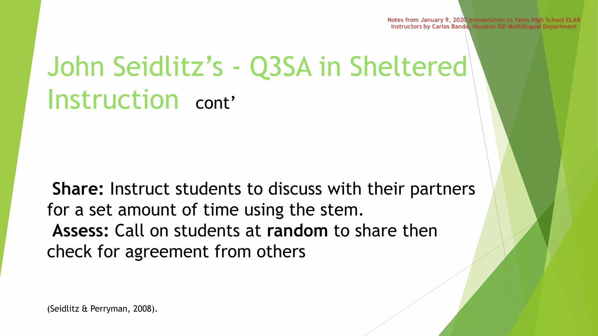 Ells sheltered instruction_notes | PPTX