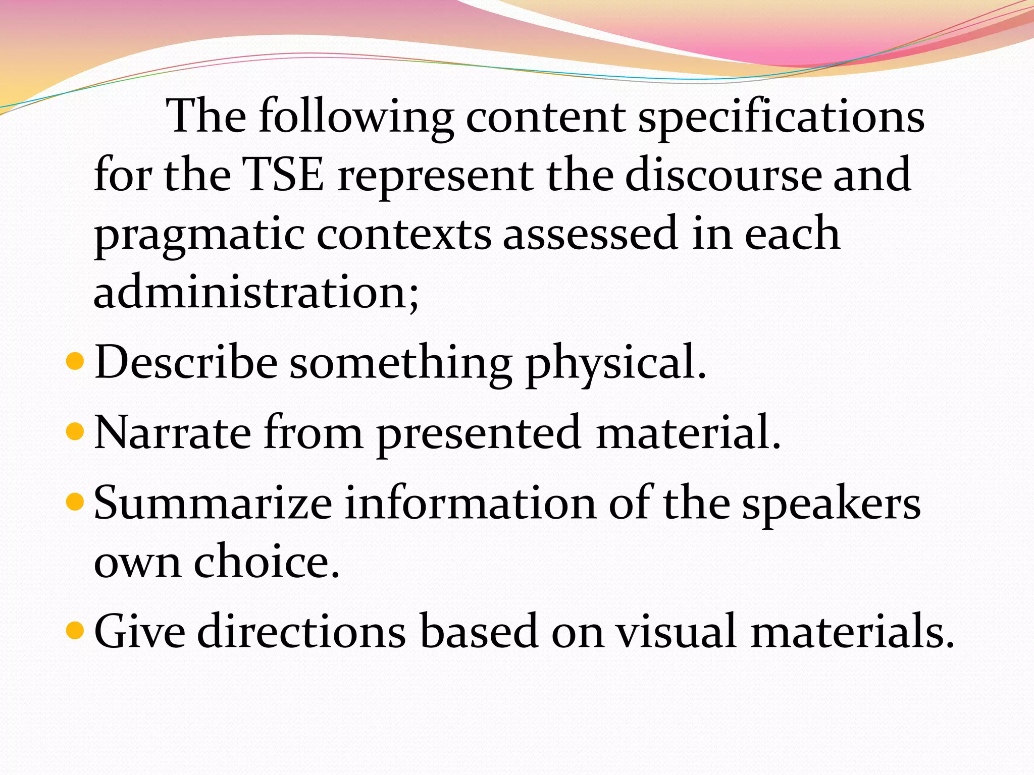Designing Assessment Tasks - Responsive Speaking. | PDF | Education