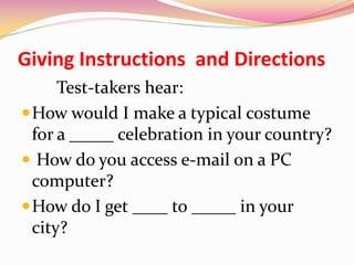 Designing Assessment Tasks - Responsive Speaking. | PDF