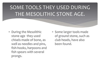 MESPLITHIC STONE AGE | PPTX