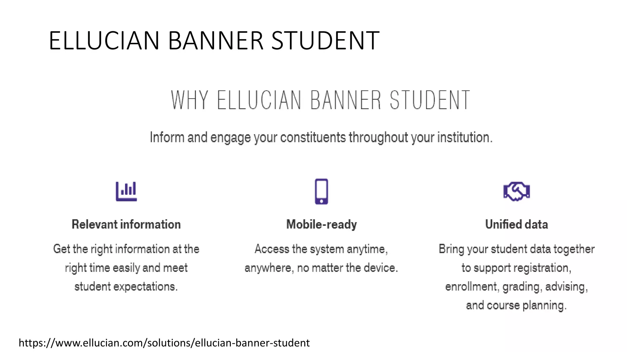 Ellucian Banner Enterprise Resource Planning | PPTX
