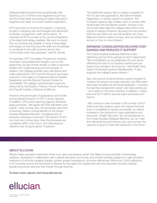 Ellucian Case Study for Oracle Exadata | PDF