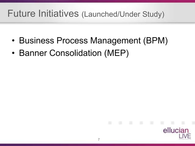 Ellucian Live ES 2013 | PPTX