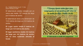 el lugar santo y santisimo final.pptx y sus partes | PPTX