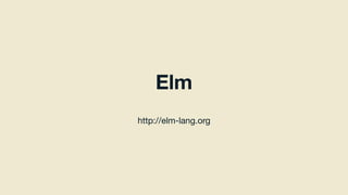Elm introduction | PPT