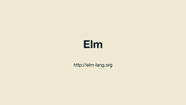 Elm introduction | PPT