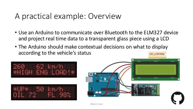 Elm327 obd II - Arduino HUD