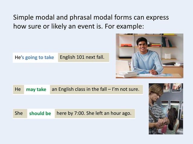 3.1 Overview of Simple Modals and Phrasal Modals | PPTX