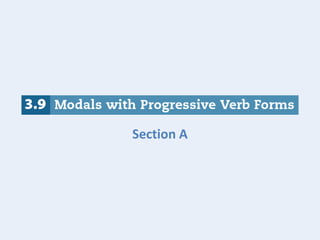 3.9 Modals with Progressive Verb Forms | PPTX